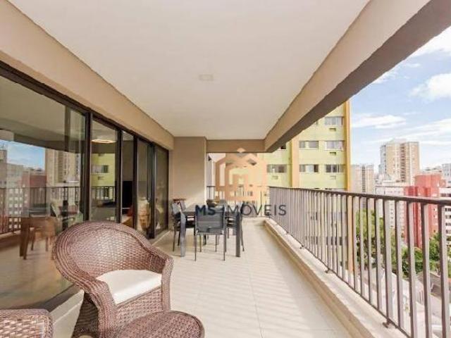Apartamento 163m², 3 Suítes, Hall privativo, Varanda gourmet, Lavabo, Sala ampla, Cozinha, 2 vagas