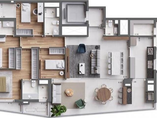 Apartamento · 168m² · 4 Quartos · 2 Vagas a venda no Brooklin