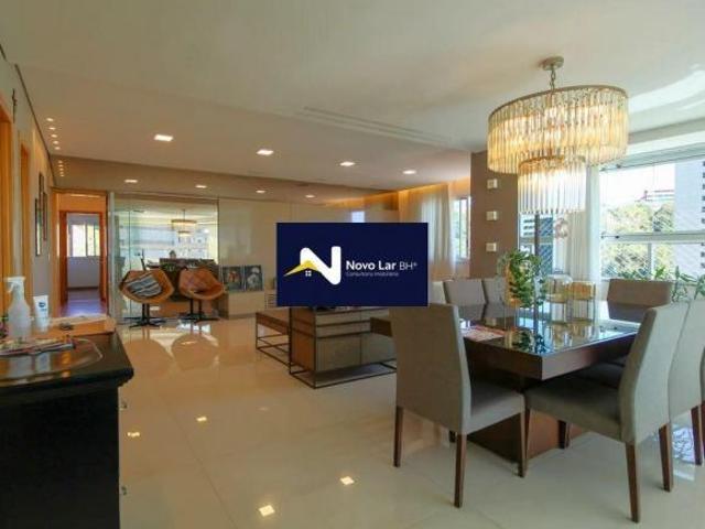 Apartamento 183m², 4 quartos, 2 suites, 4 vagas e lazer no Santa Lúcia