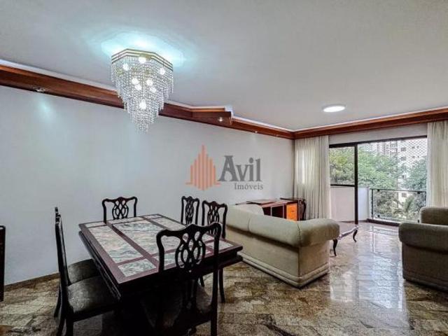 Apartamento 185m² com 4 quartos, 2 suítes e 3 vagas à Venda no Jd. Anália Franco