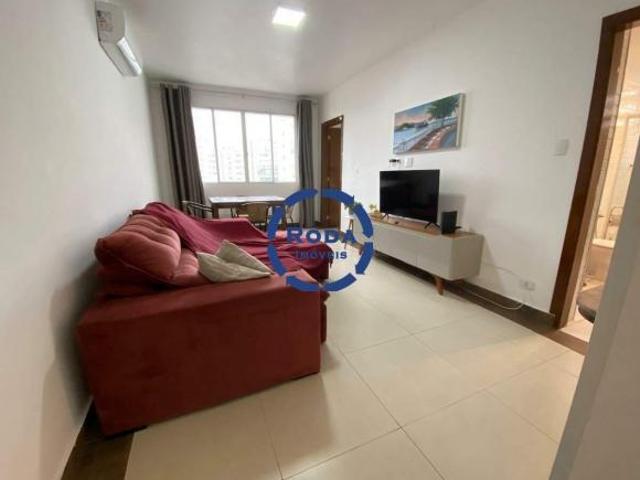 Apartamento 1 Dorm, mobiliado, 1 vaga no Boqueirão em Santos/SP