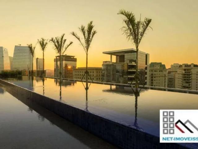 Apartamento 1 dormitório 80m², 1 suíte, 1 vaga, terraço, mobiliado. Na juscelino e ao lado shoppin