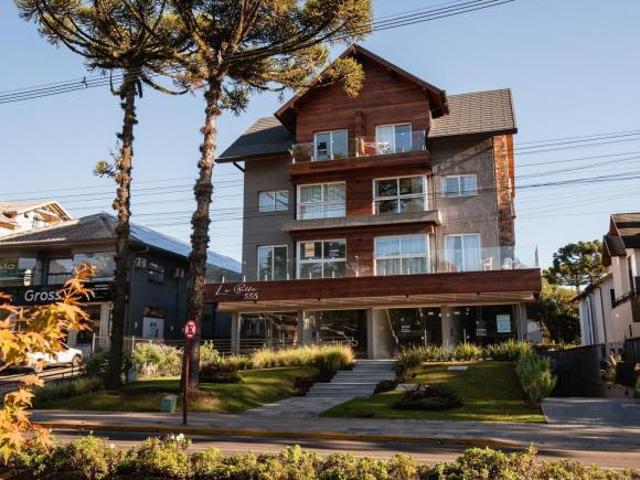 Apartamento 1 dormitório com churrasqueira em Gramado