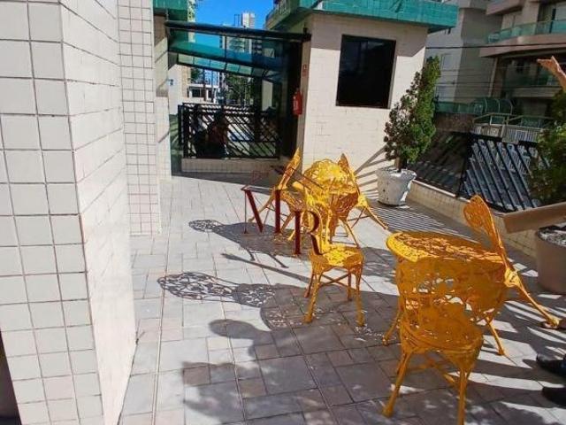 Apartamento 1 dormitório com sacada, andar alto Vila Tupi _ Praia Grande SP