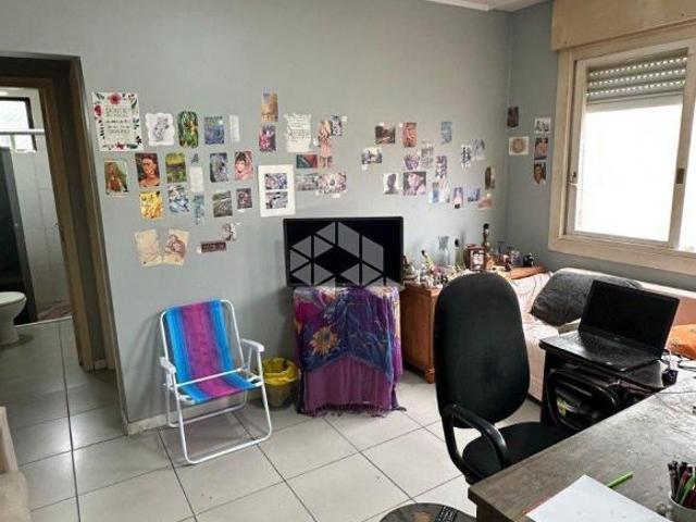 Apartamento 1 dormitório com sacada e churrasqueira para venda Próximo a Faculdade e Av. Bento Gonça