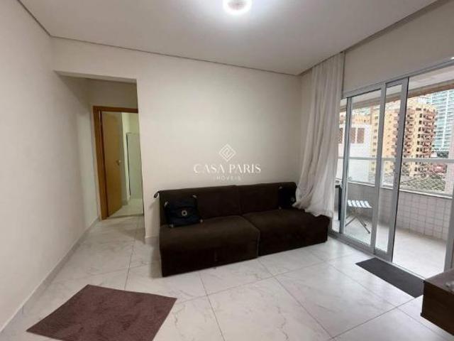 Apartamento 1 Dormitório com Varanda Gourmet e Vista para o Mar | Caiçara, Praia Grande