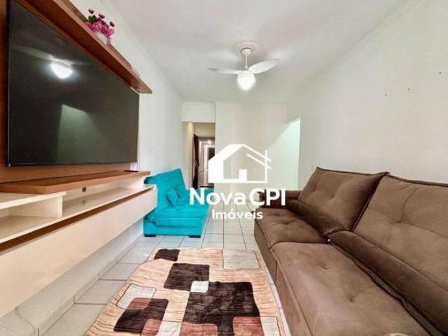 Apartamento 1 Dormitório Amplo na Ocian Praia Grande – Mobiliado, Sacada e 1 Vaga