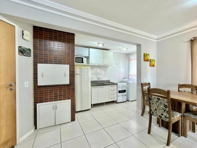 Apartamento 1 dormitório, banho social, mobiliado, churrasqueira e 1 box/vaga de garagem na Zona Nov