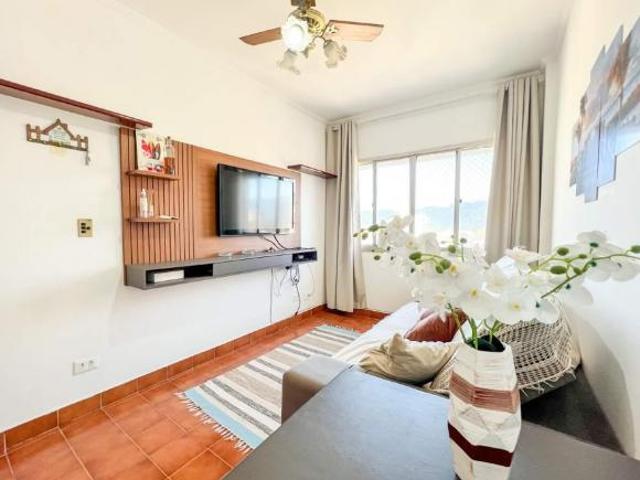 Apartamento 1 Dormitório Frente com Varanda, 1 Vaga | Caiçara – Praia Grande/SP