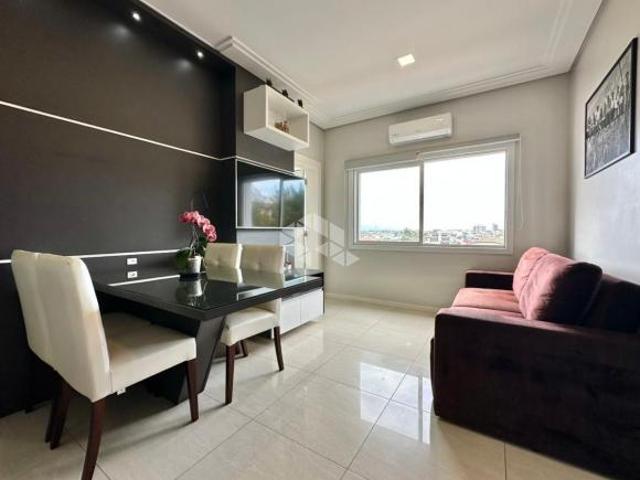 Apartamento 1 Dormitório Mobiliado c/box no Centro com Vista Livre e Sol o Dia Todo em Capão da Cano