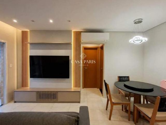 Apartamento 1 Dormitório Mobiliado com Varanda Gourmet na Ocian – Praia Grande/SP