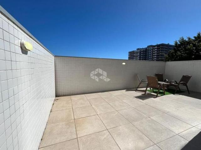 Apartamento 1 dormitório, mobiliado, com box, churrasqueira, terraço, em Capão d