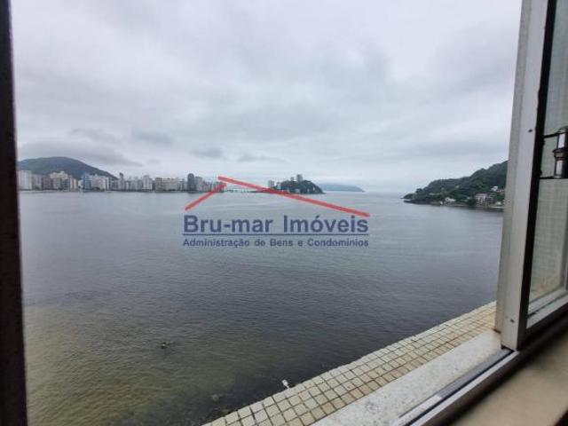 Apartamento 1 dormitório, Morro dos Barbosas, frente mar, vista livre
