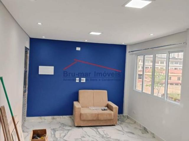 Apartamento 1 dormitório suíte, Canto do Forte, garagem coletiva