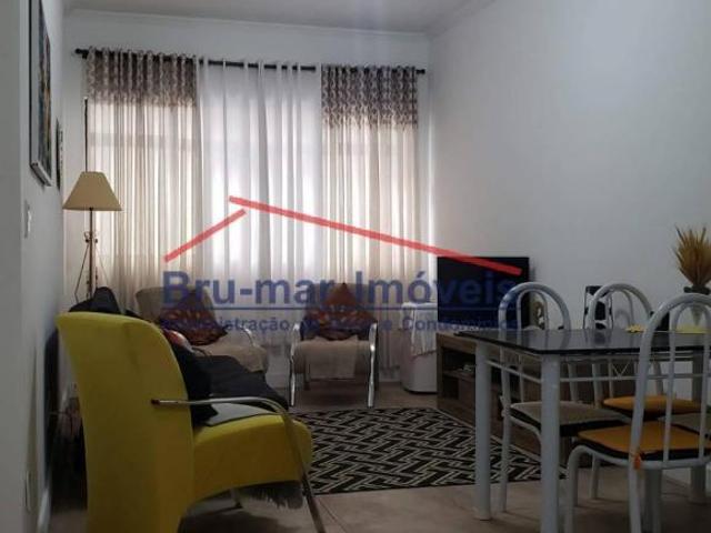 Apartamento 1 dormitório, Pompéia, 1 vaga coletiva, reformado, quadra praia