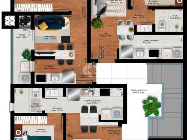Apartamento 1 dormitório próximo a UFSM