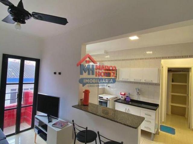Apartamento 1 Dormitório Reformado com Vista Mar na Ocian 150m da Praia
