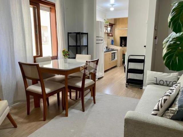 Apartamento 1 dormitórios, mobiliado, churrasqueira, ar condicionado e 1 box/vaga de garagem no Cent