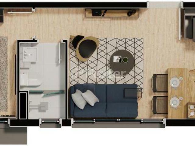 Apartamento, 1 dormitórios, 35 m², em Rio Branco