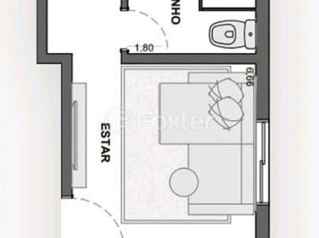 Apartamento, 1 dormitórios, 37 m², em Nova Gerty