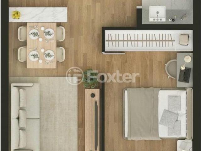 Apartamento, 1 dormitórios, 33.54 m², em Bom Fim