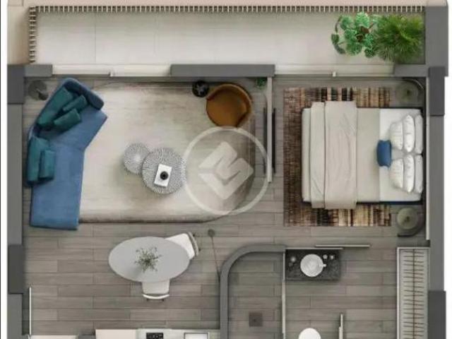 Apartamento 1 quarto 46m² Batel Lange Turin GT Building
