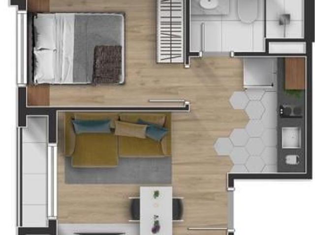 Apartamento 1 Quarto