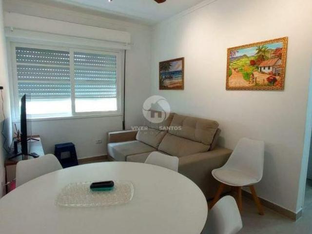 Apartamento 1 quarto à venda no Boqueirão, Santos 37 m² mobiliado