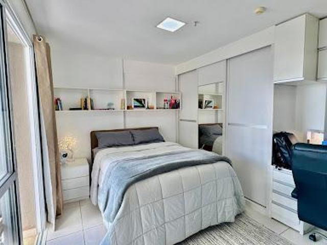 APARTAMENTO 1 QUARTO BLEND ÁGUAS CLARAS 47M² MOBILIADO COM VARANDA E 1 VAGA
