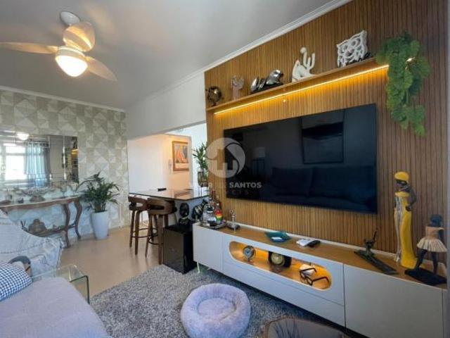 Apartamento 1 Quarto com Suíte em Gonzaga, Santos 1 Quadra da Praia