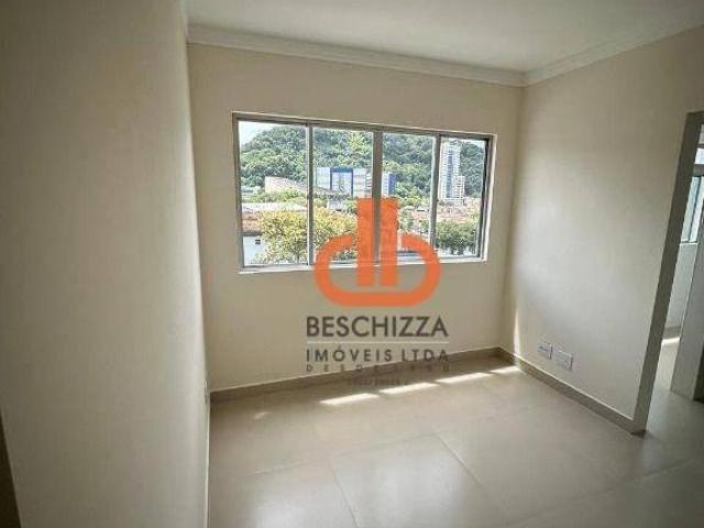 apartamento 1 quarto, elevador e garagem em santos