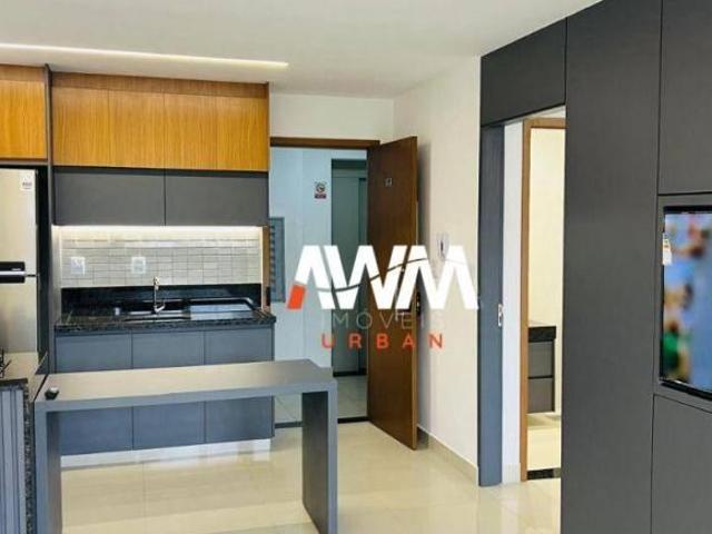 Apartamento 1 Quarto Mobiliado à venda, 47 m² por R$ 430.000 Jardim América Goiânia/GO