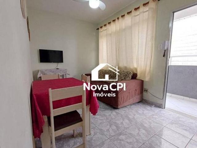 Apartamento 1 Quarto Mobiliado de Frente para a Praia na Guilhermina – 40m²