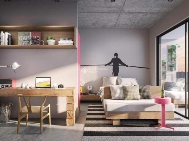 Apartamento 1 quarto, mobiliado, vaga escriturada, com vista para por do sol do Guaíba