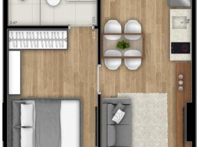 Apartamento 1 Quarto, no Centro Próximo de Tudo e com Lazer Completo