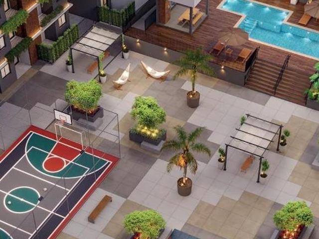 APARTAMENTO 1 QUARTO SACADA COM CHURRASQUEIRA EM CONDOMÍNIO CLUBE NOVO MUNDO