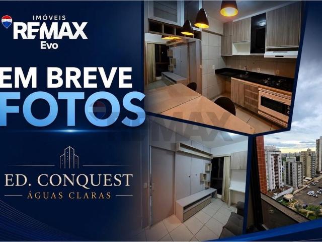 Apartamento | 1 quarto sendo 1 suíte | Ed. Conquest | Águas Claras | Mobiliado | Vista livre