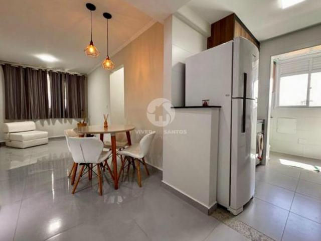 Apartamento 1 Suíte, Mobiliado e Lazer Completo no Marapé Santos SP