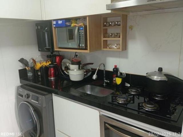 APARTAMENTO 1QT COZINHA AMERICANA C/ARM COOK TOP, FORNO ELÉTRICO EXAUSTOR