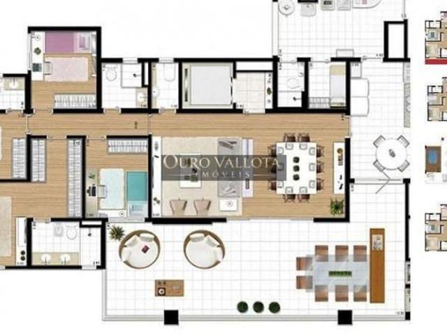 Apartamento 210m² 3 suítes 3 vagas living ampliado Varanda Gourmet