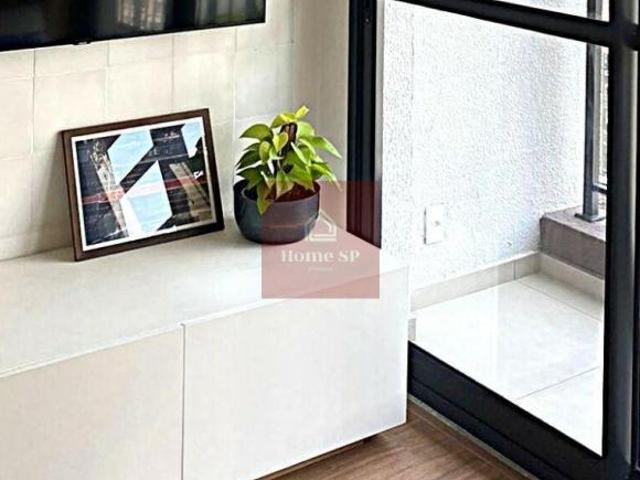 Apartamento 24 m2 Finamente Mobiliado, com ar condicionado