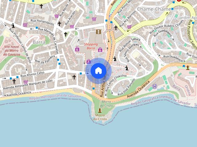Apartamento 2/4 Mobiliado Na Barra, Perto Do Farol Da Barra
