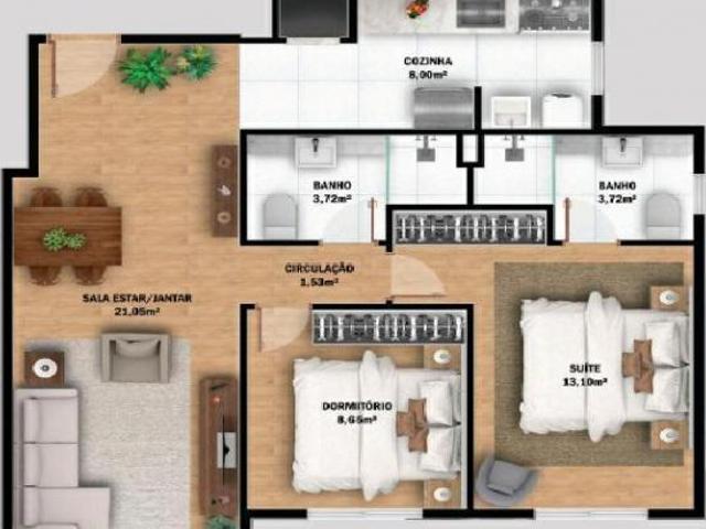 Apartamento 2 Dorm Bairro Dutra