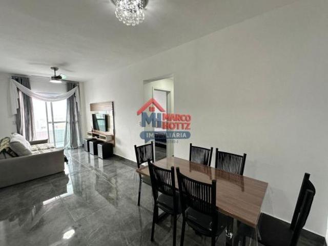 Apartamento 2 Dorm mobiliado 200 m praia andar alto