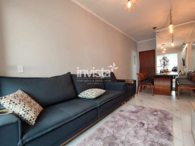 Apartamento 2 Dormitórios na Encruzilhada, Santos 56,59m² | 1 Vaga | Portaria 24h