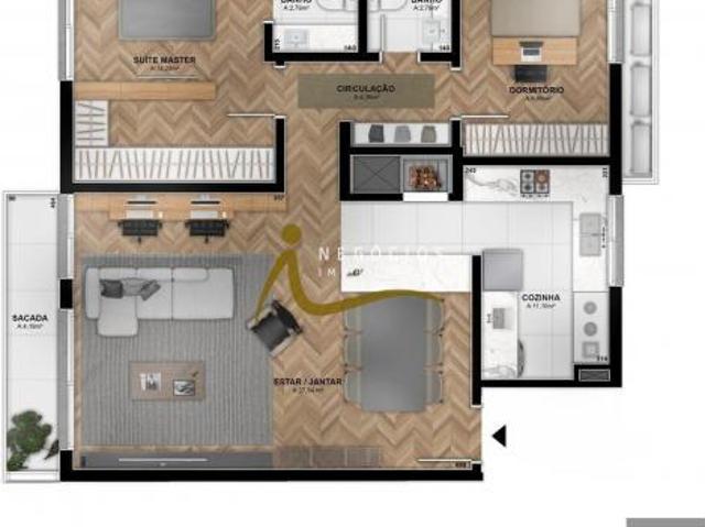 Apartamento 2 Dormitórios no Parque Una, Pelotas/RS