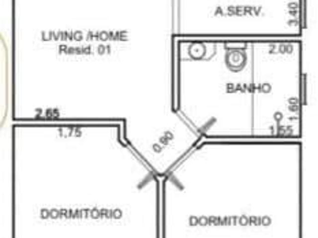 Apartamento 2 dormitórios à venda em Vila Scarpelli, Santo André – 2 vagas