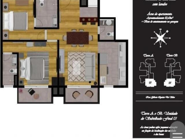 Apartamento 2 Dormitórios Bairro Vila Suiça