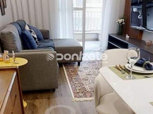 Apartamento 2 Dormitórios com 1 Suíte no Campestre, Santo André – 65,64 m², 2 Vagas