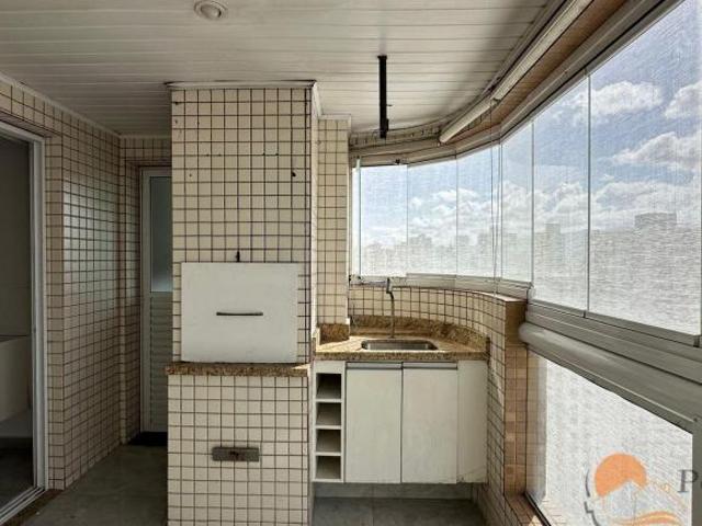 Apartamento 2 Dormitórios com 1 Suíte e Sacada Gourmet, Aviação Praia Grande/SP